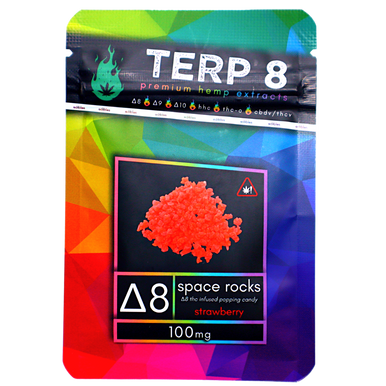 Full Spectrum Delta-8 Infused Space Rocks Popping Candy - STRAWBERRY ...