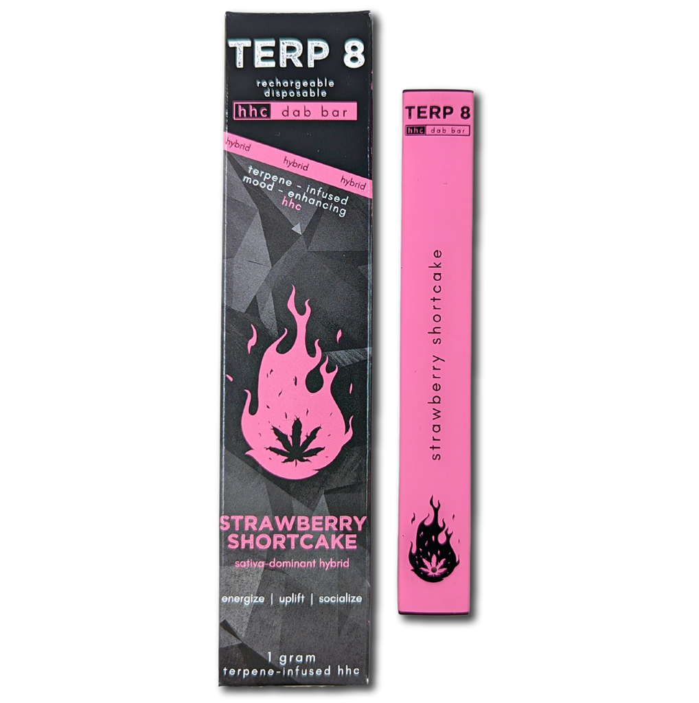 1 Gram Strawberry Shortcake HHC Disposable Dab Bar [Rechargeable ...